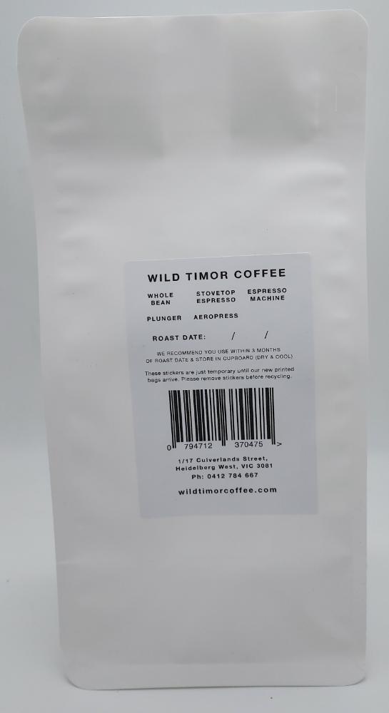 Wild Timor Coffee Beans 500g